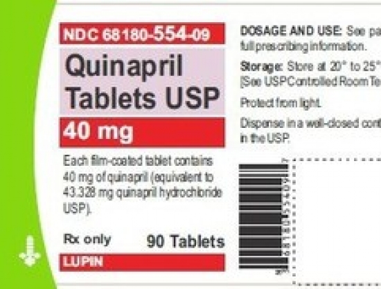 Lupin Pharmaceuticals issues voluntary nationwide recall of four lots ...